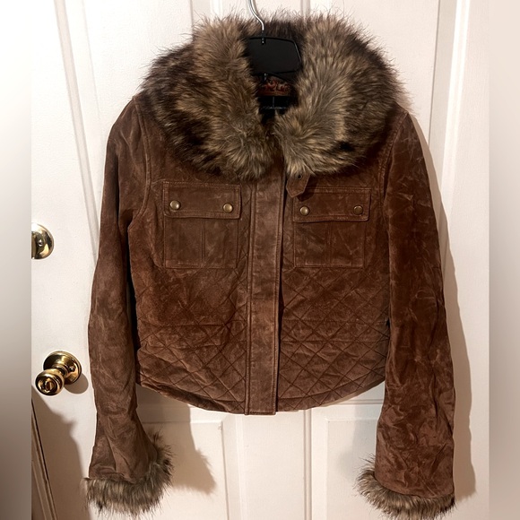Moda | Jackets & Coats | Womens Moda Vintage 9s Brown Leather Jacket W ...